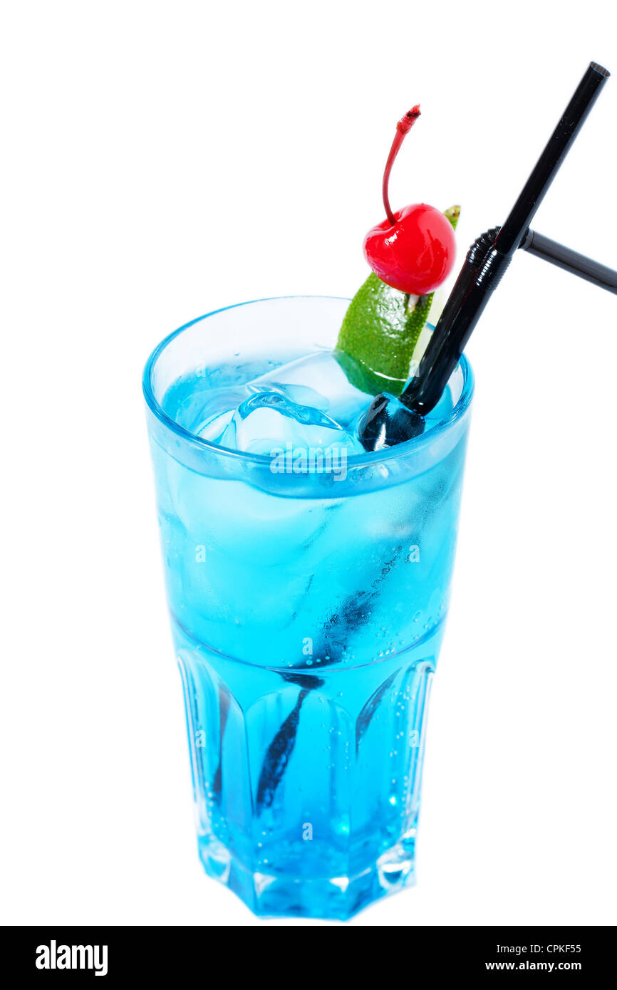 Cool alcoholic cocktail with a cherry Stock Photo - Alamy