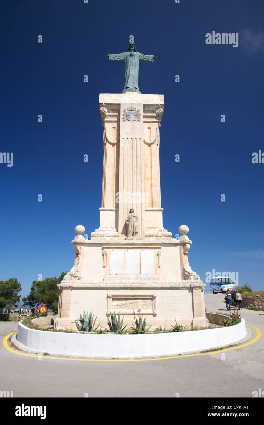 christ statue at Menorca Island in Spain Stock Photo - Alamy
