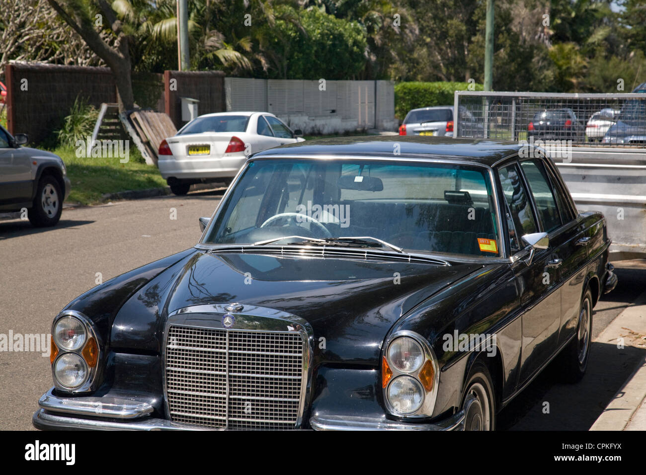 classic mercedes benz 280s motor car in sydney Stock Photo - Alamy