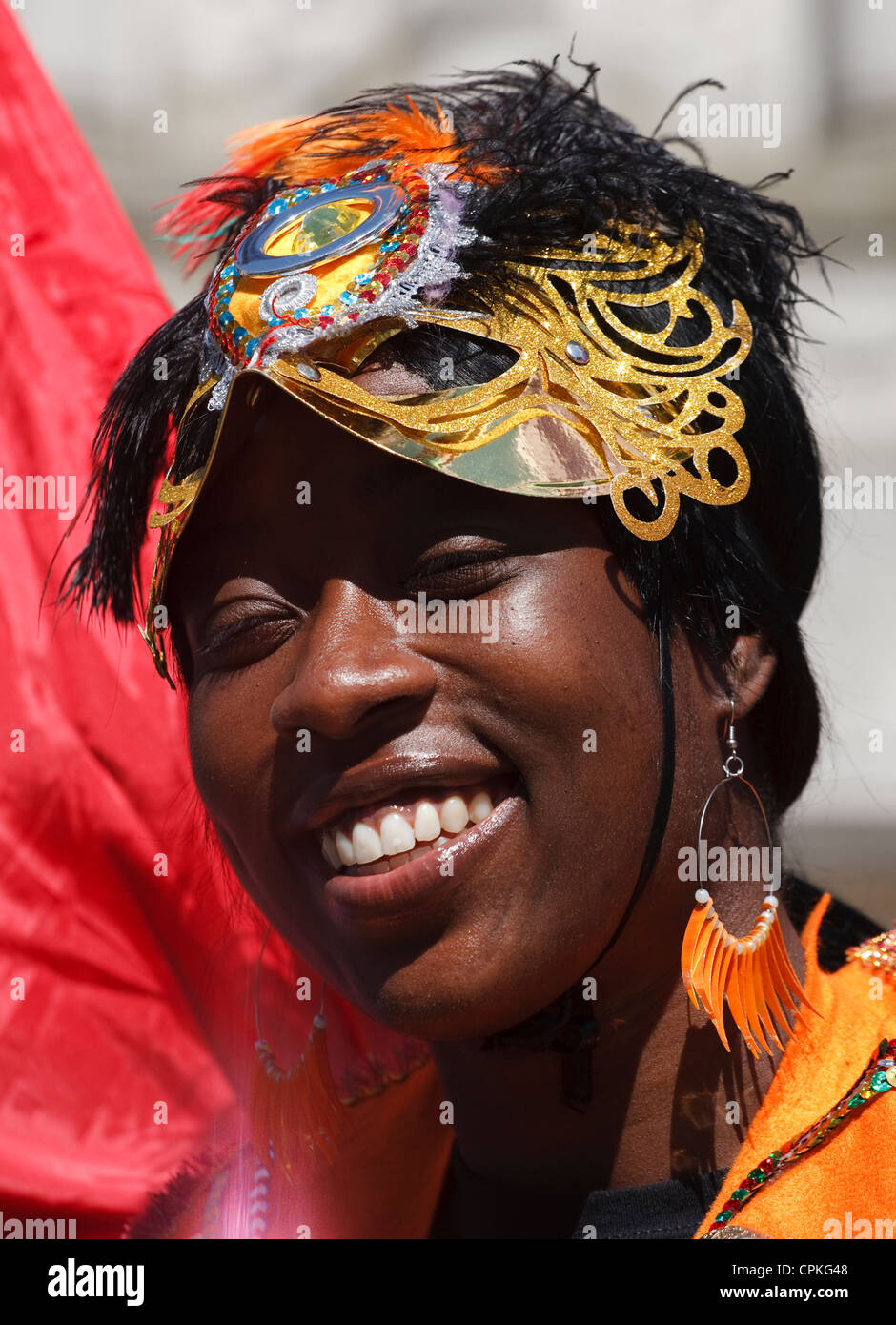 Samba band calypso Caribbean drum drumming percussion performers Stock ...