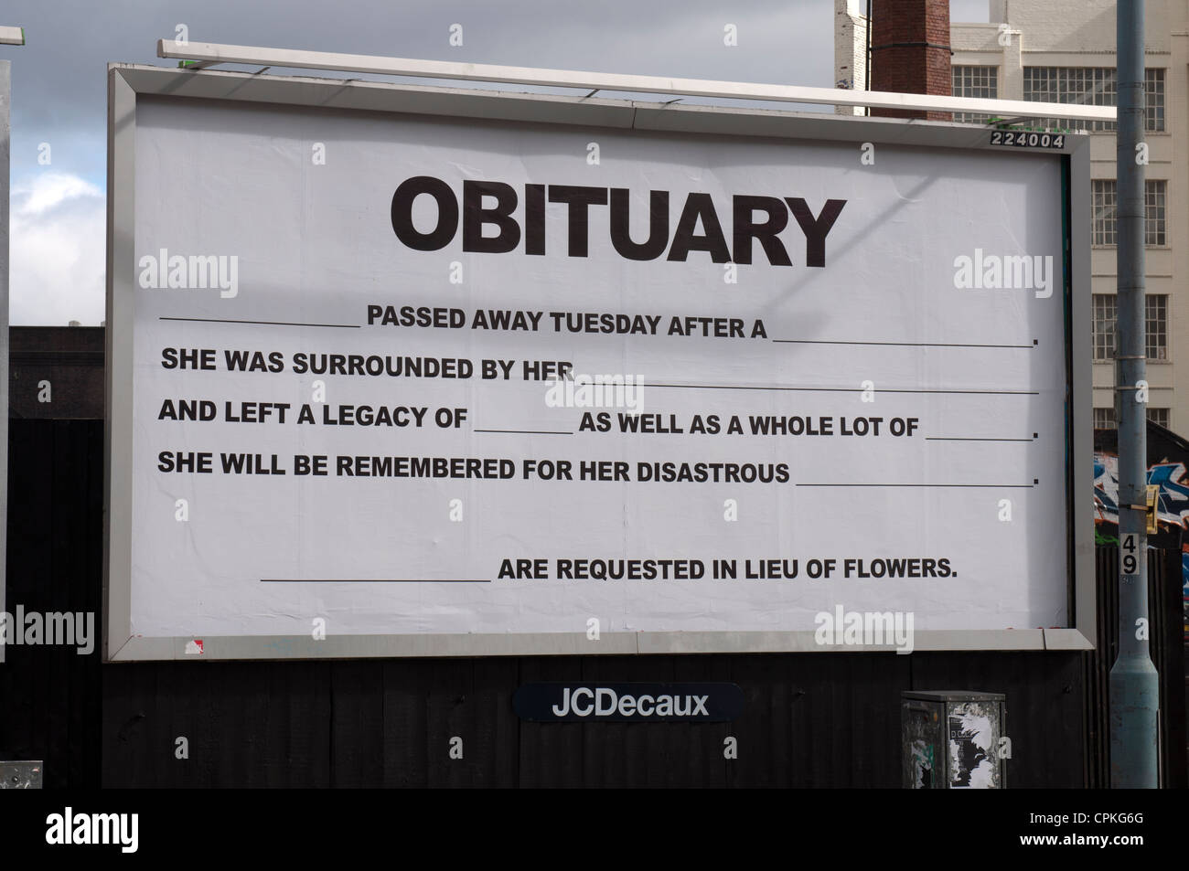 Billboard 48sheet hi-res stock photography and images - Alamy