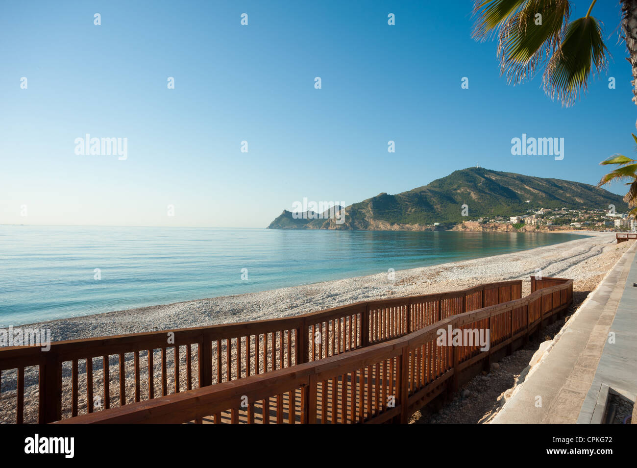 Scenic Albir beach on the Costa Blanca, Spain Stock Photo - Alamy