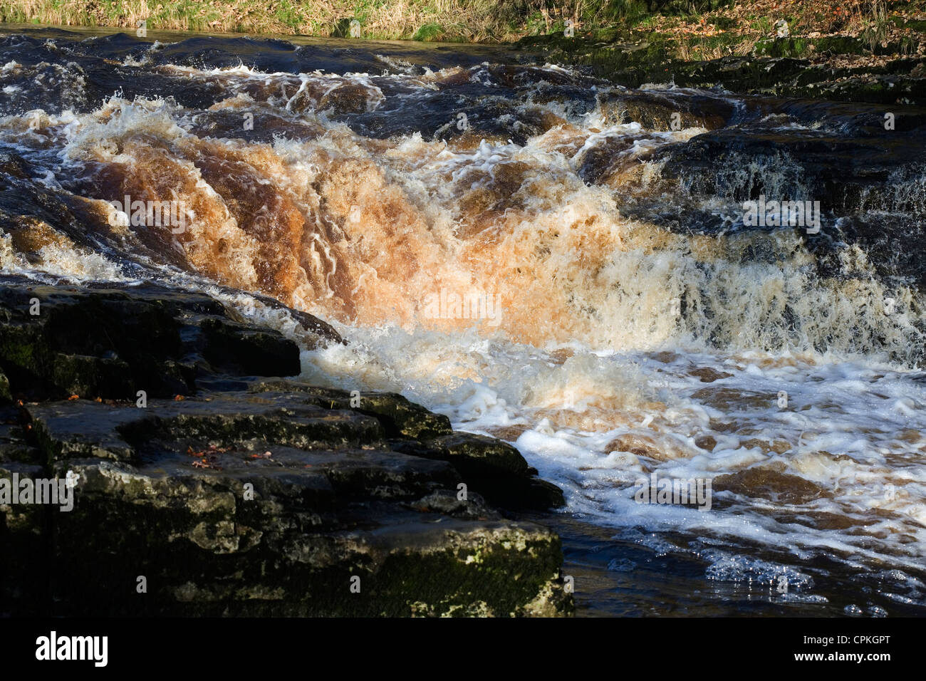 The River Ribble Stainforth Force Stainforth Settle Yorkshire Dales ...