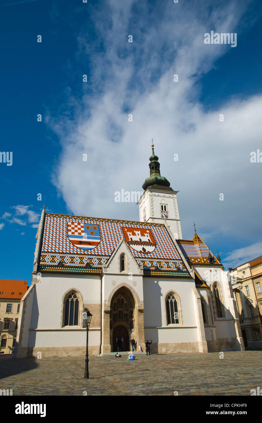 Crkva svetog Marka the St Mark's Church at Markov trg square Gradec the ...