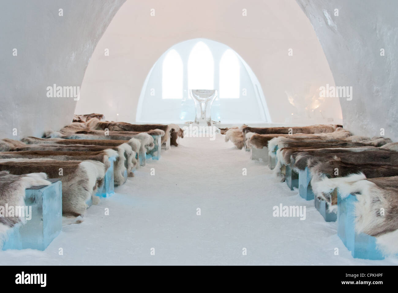 Wedding at ice chapel hi-res stock photography and images - Alamy