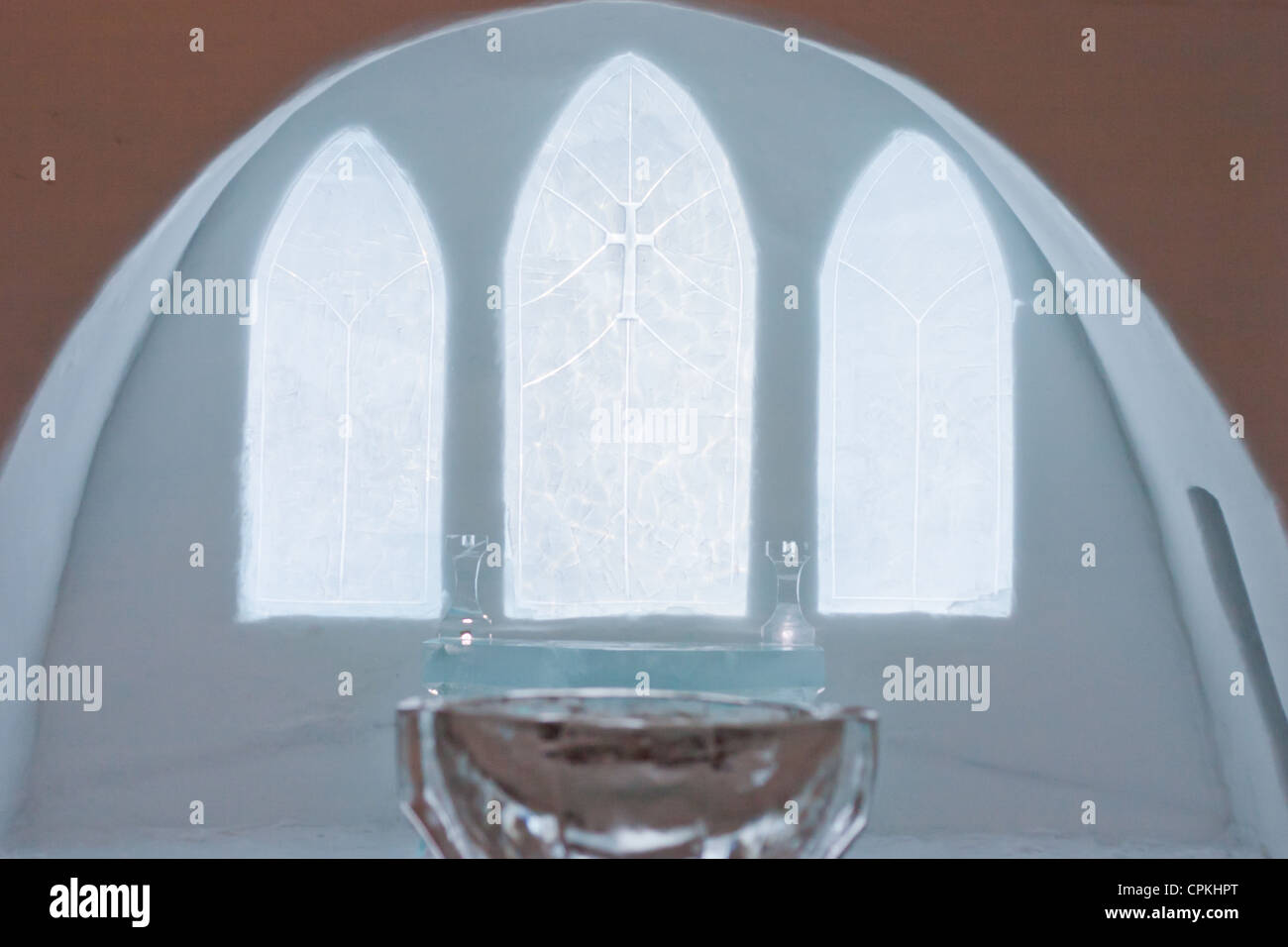 Wedding at ice chapel hi-res stock photography and images - Alamy