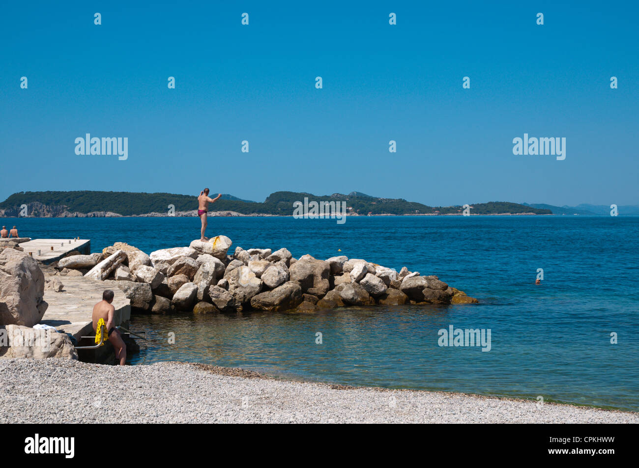 Sunbathers Copacabana Beach High Resolution Stock Photography and ...