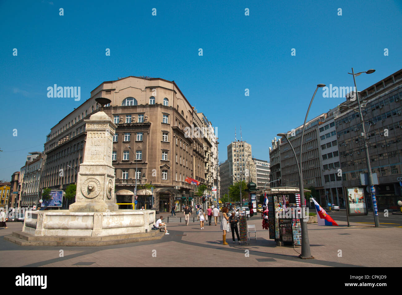 Terazije square central Belgrade Serbia Europe Stock Photo - Alamy