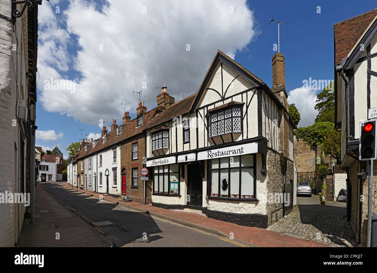 Kent Aylesford village High Street Stock Photo - Alamy
