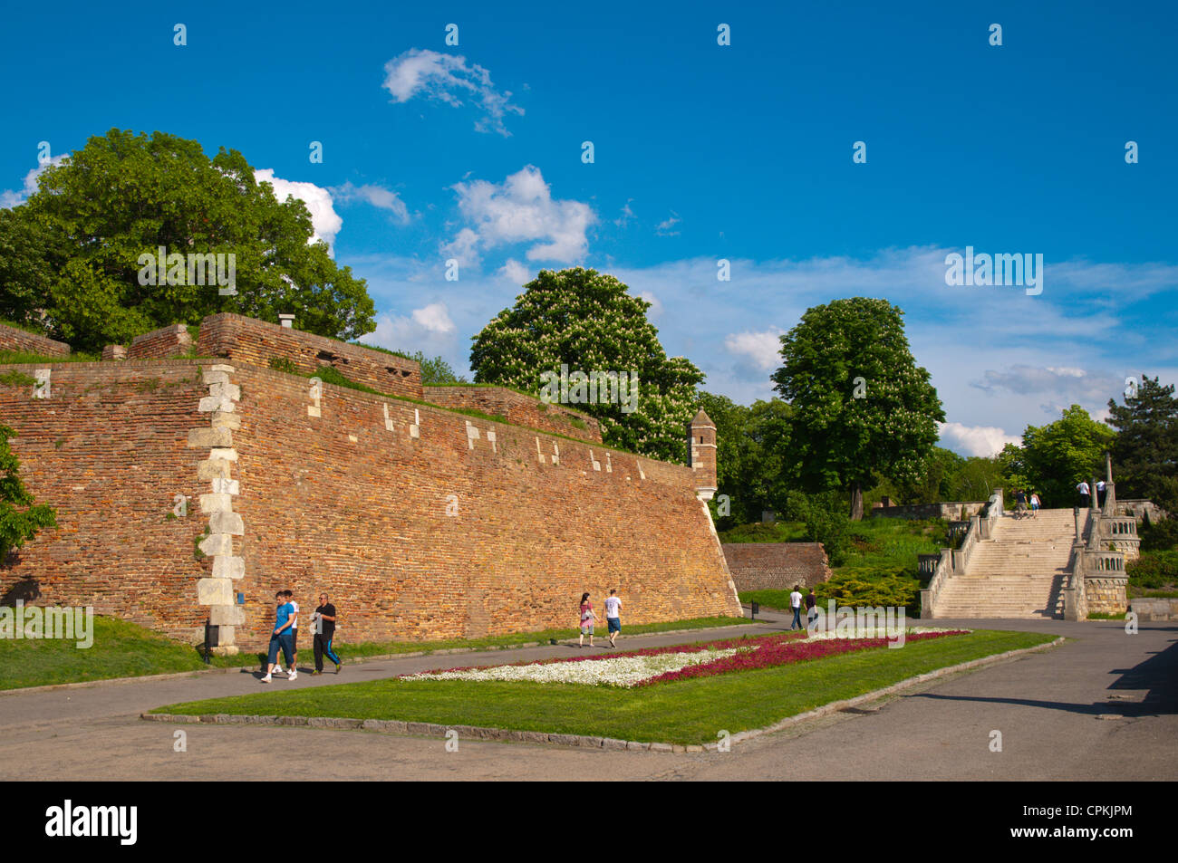 Beogradska tvrdava the Belgrade fortress in Kalemegdan park area ...