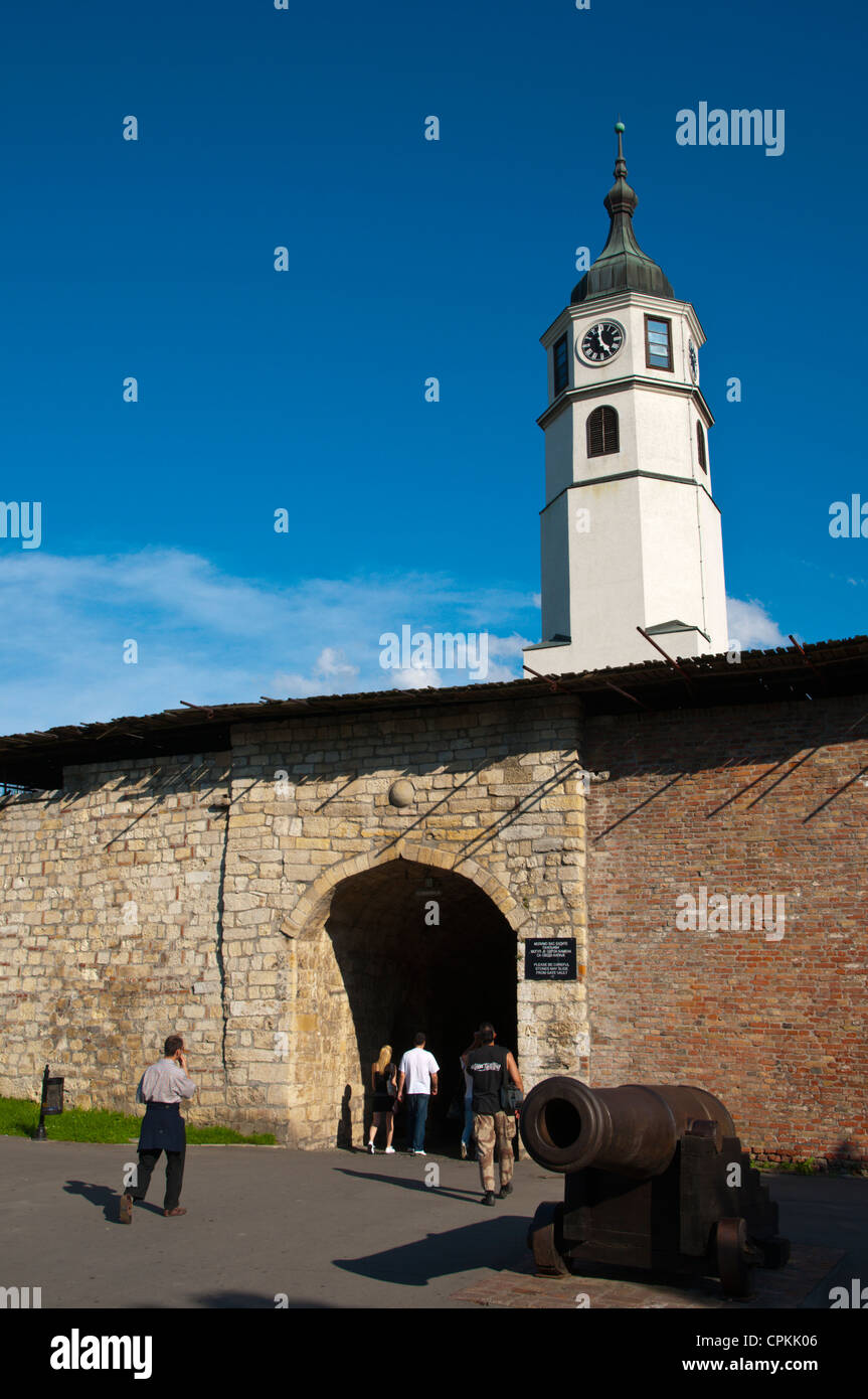 Stamboul gate and Sahat tower at Beogradska tvrdava the Belgrade ...
