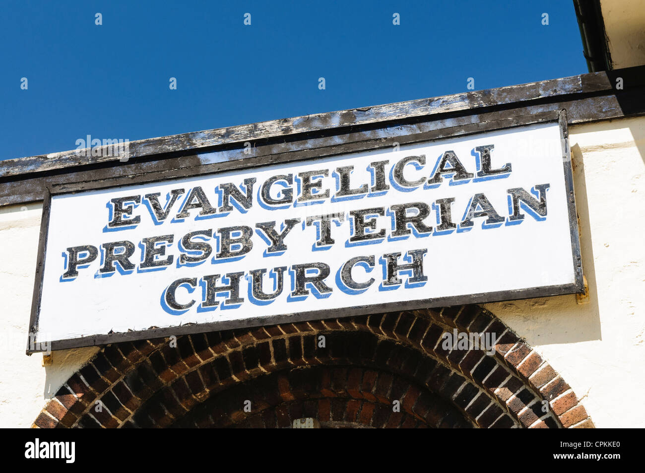 Evangelical Presbyterian Church sign Stock Photo - Alamy