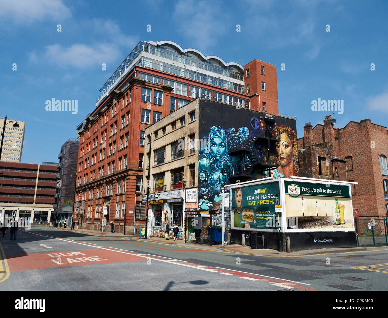 Church Street, looking towards Arndale centre, in Manchester UK Stock ...