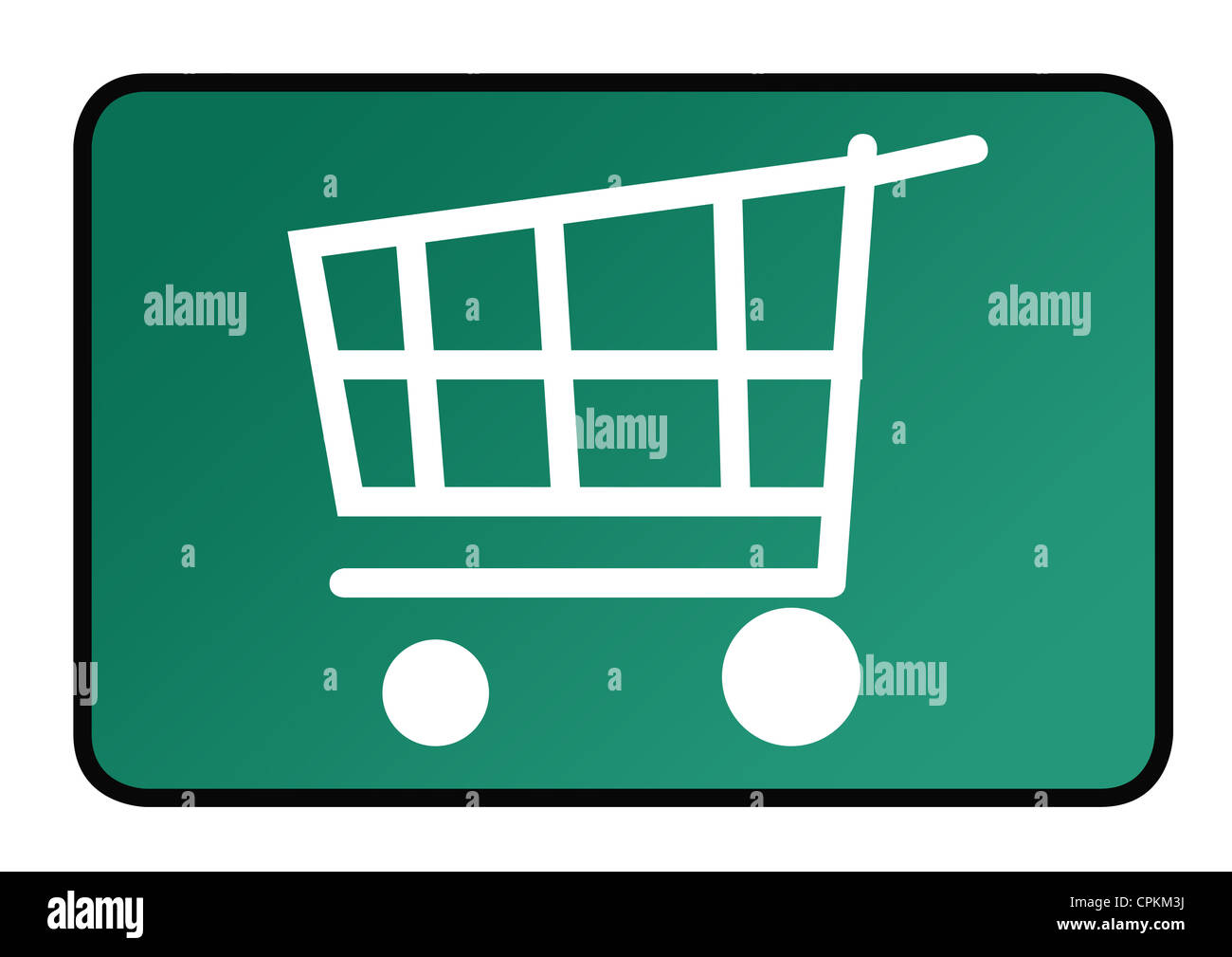 Empty shopping cart on globe Cut Out Stock Images & Pictures - Alamy