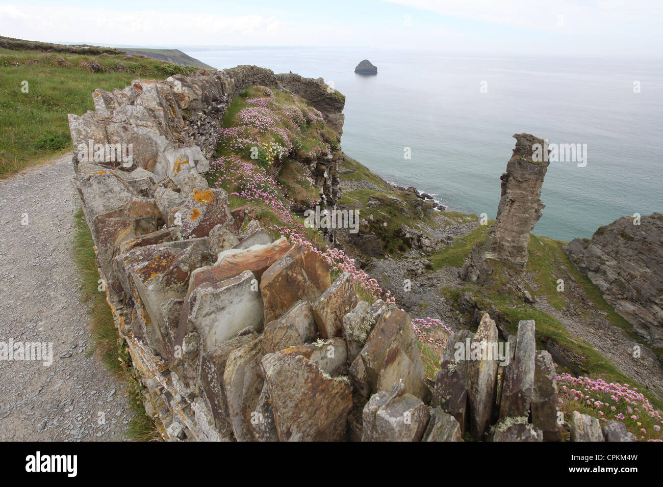 Old slate mine near Tintagel Castle in North Cornwall. Picture by James ...