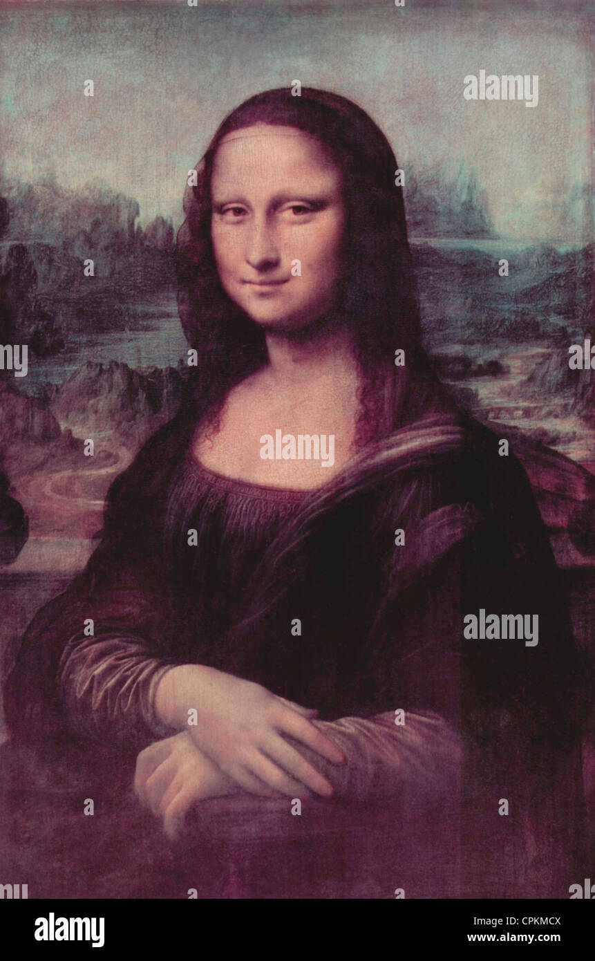 Mona lisa painting hi-res stock photography and images - Alamy