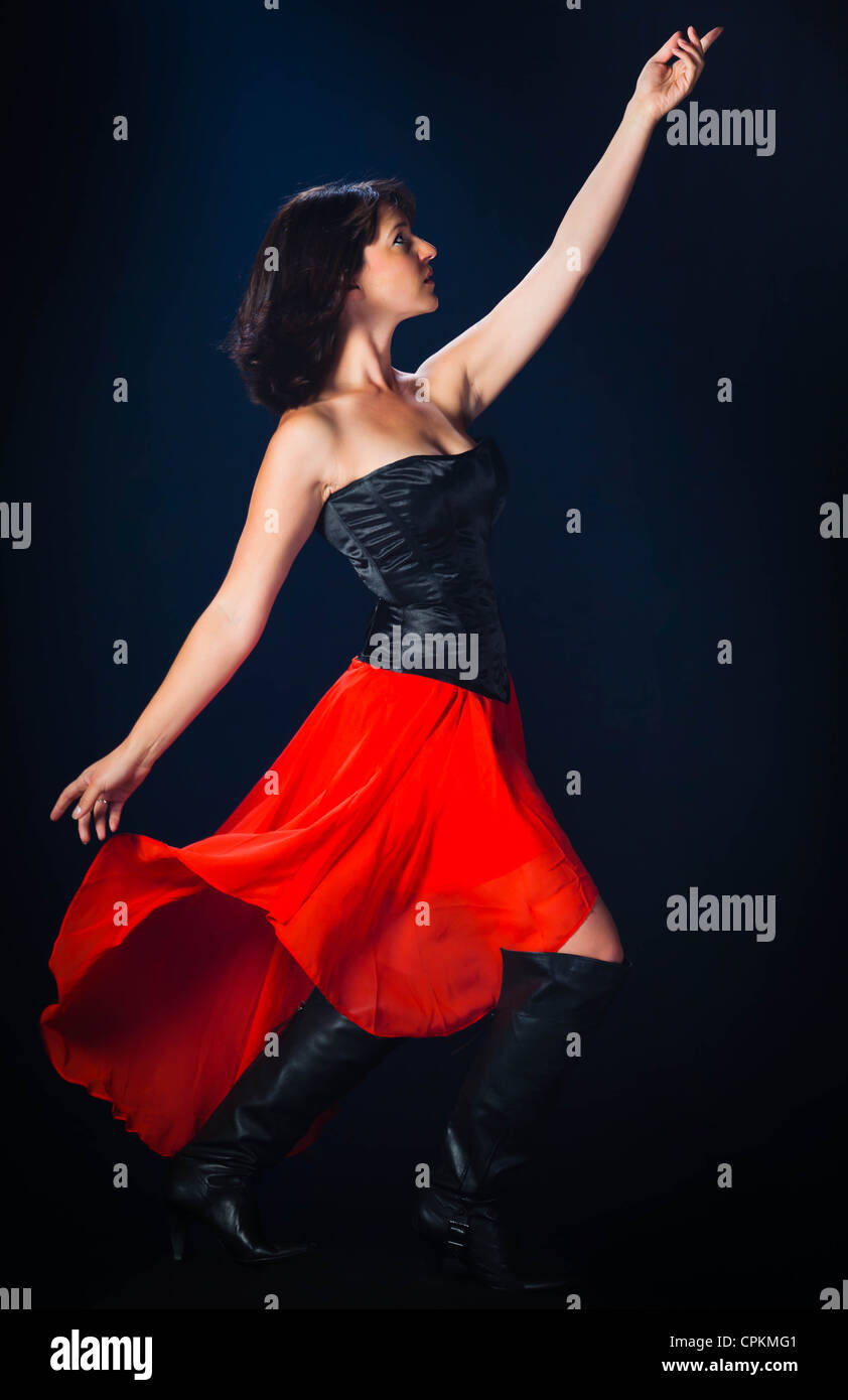 Wind blowing skirt hi-res stock photography and images - Alamy
