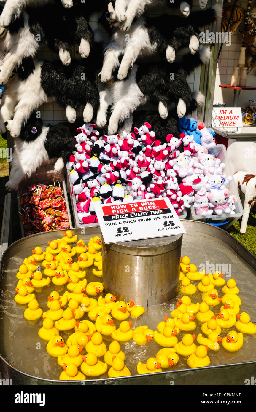 Pick-a-duck fairground game where every duck gives a prize Stock Photo ...