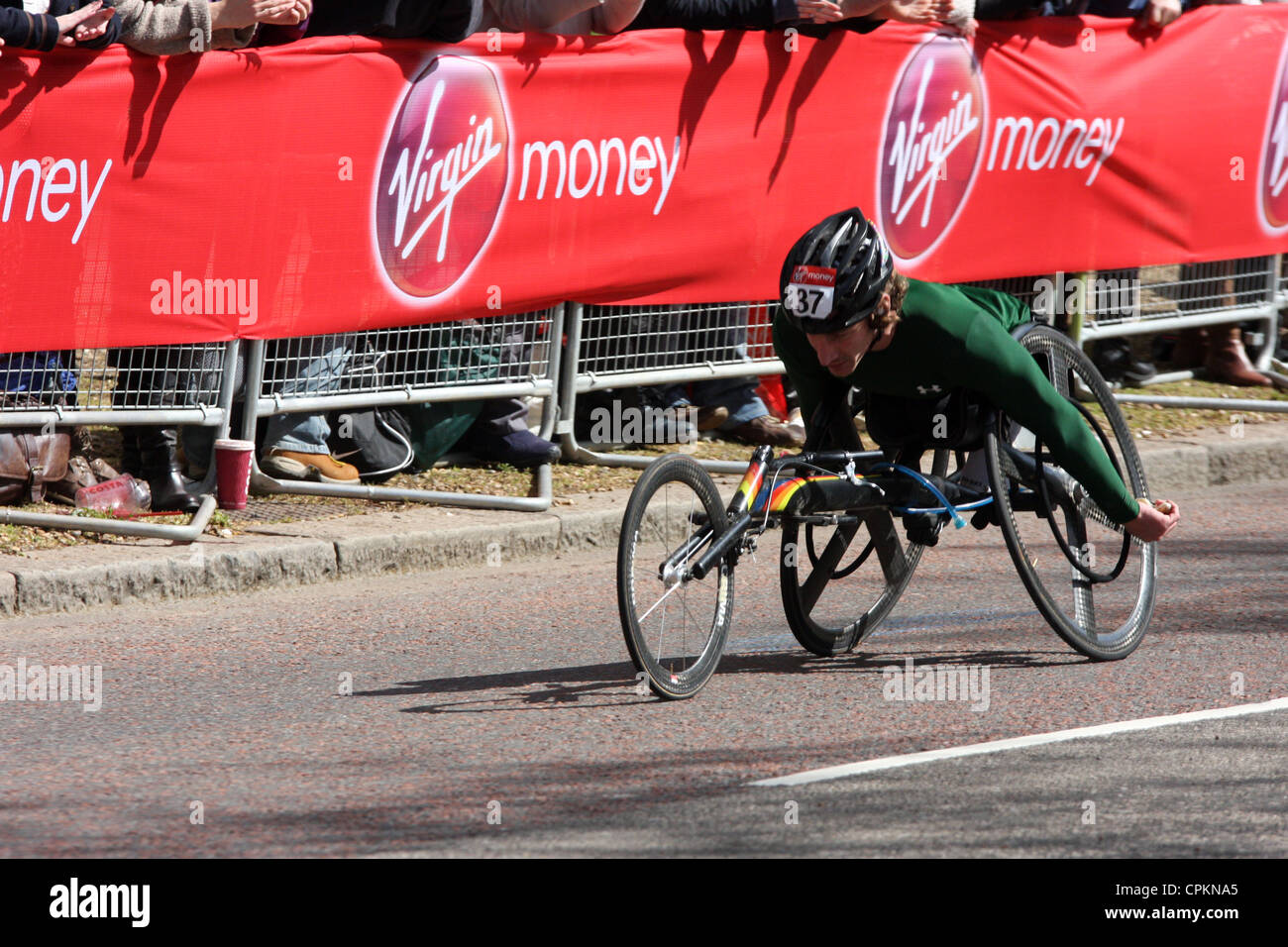 Male wheelchair marathon runner hi-res stock photography and images - Alamy