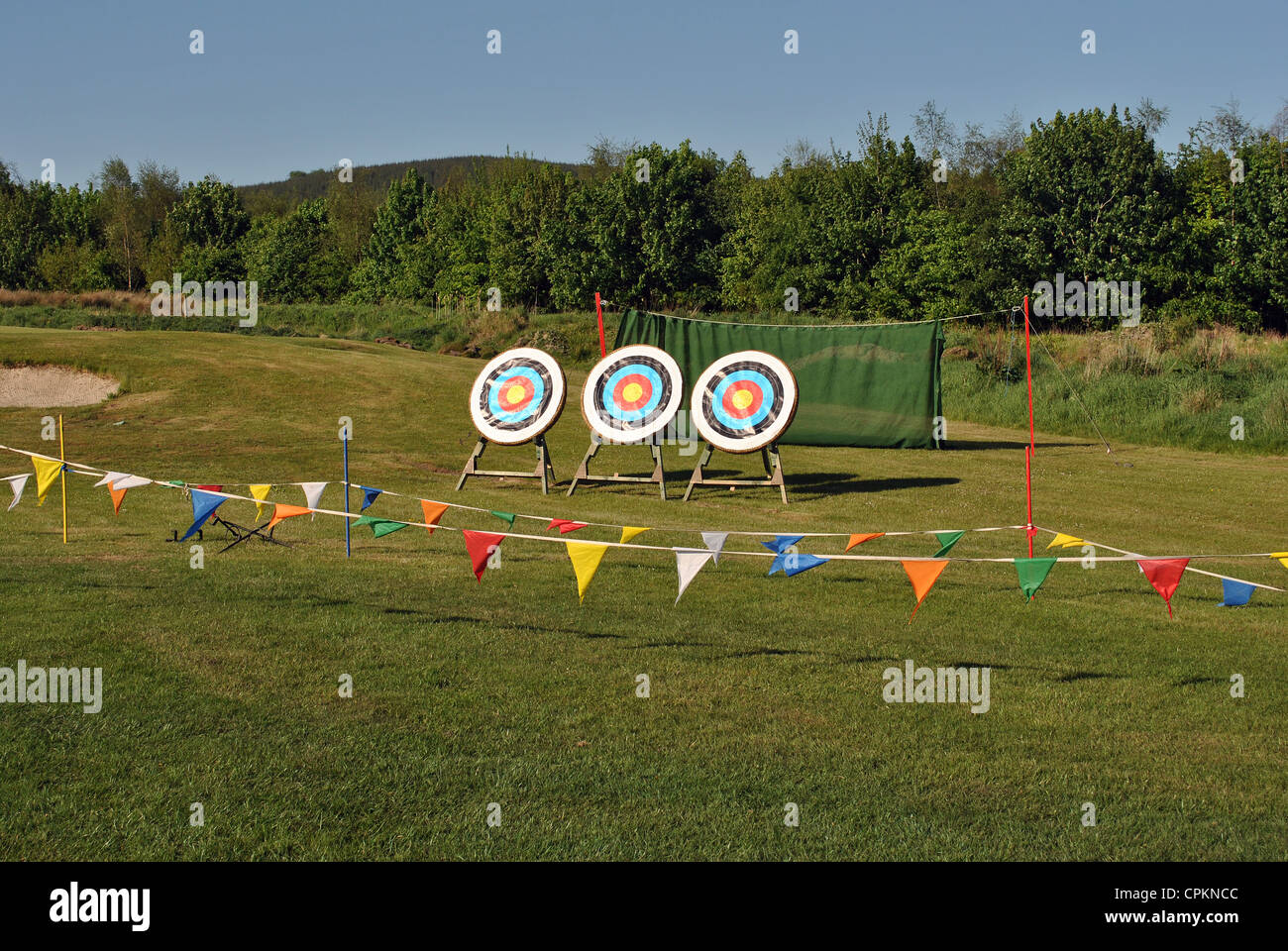 archery targets in a field Stock Photo - Alamy
