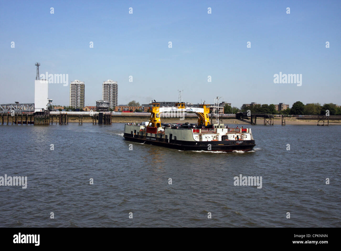 The Woolwich Free Ferry is a boat service across the River Thames ...