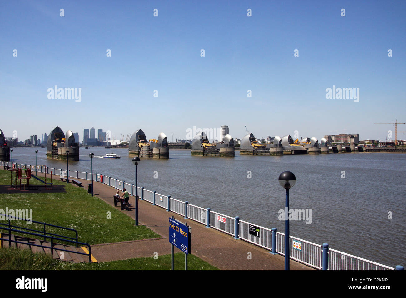 The Thames Barrier is the world's second-largest movable flood barrier ...