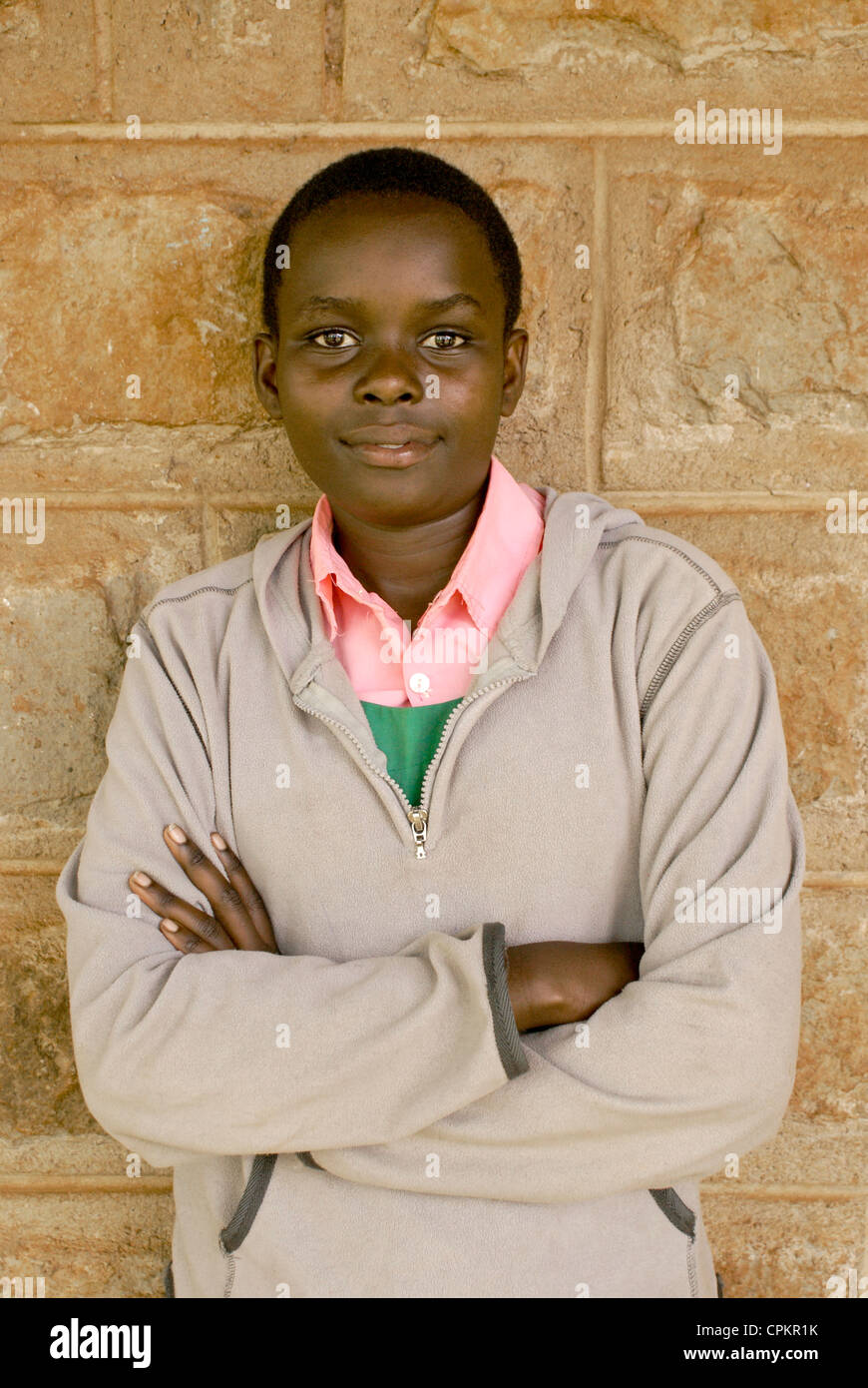 Portrait of teenage girl in Kenya Stock Photo - Alamy