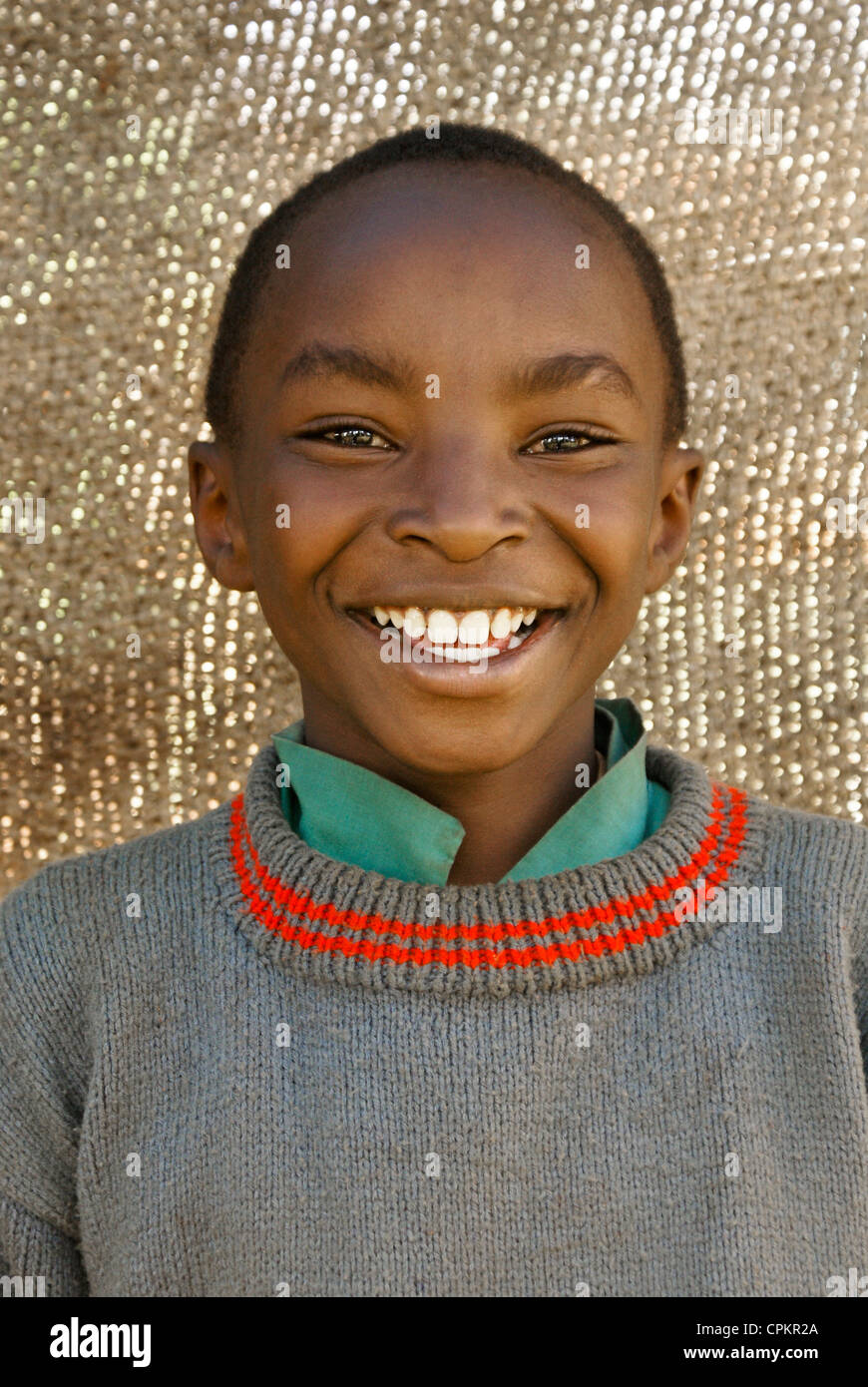Portrait of young boy in Kenya Stock Photo - Alamy