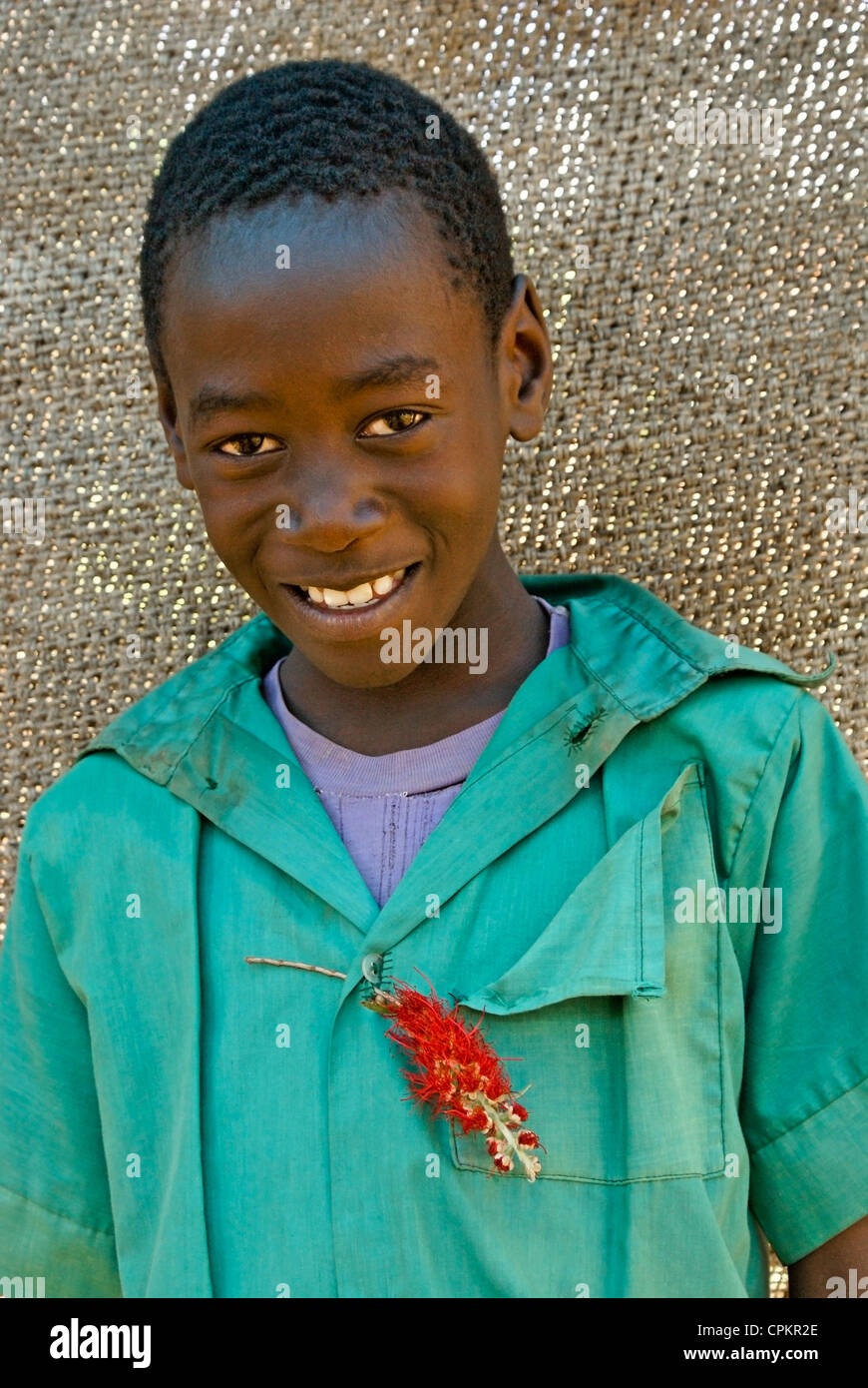 Portrait of young boy in Kenya Stock Photo - Alamy