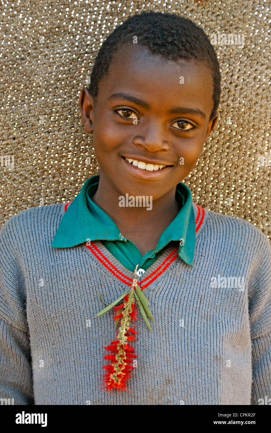 Portrait of young boy in Kenya Stock Photo - Alamy