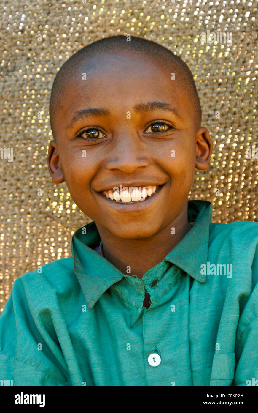 Portrait of young boy in Kenya Stock Photo - Alamy