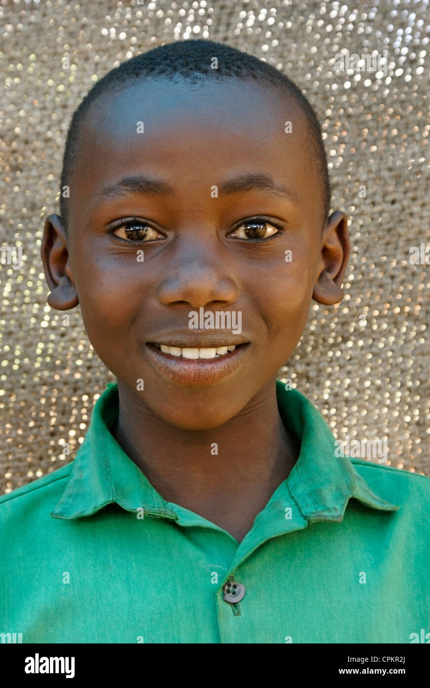 Portrait of young boy in Kenya Stock Photo - Alamy