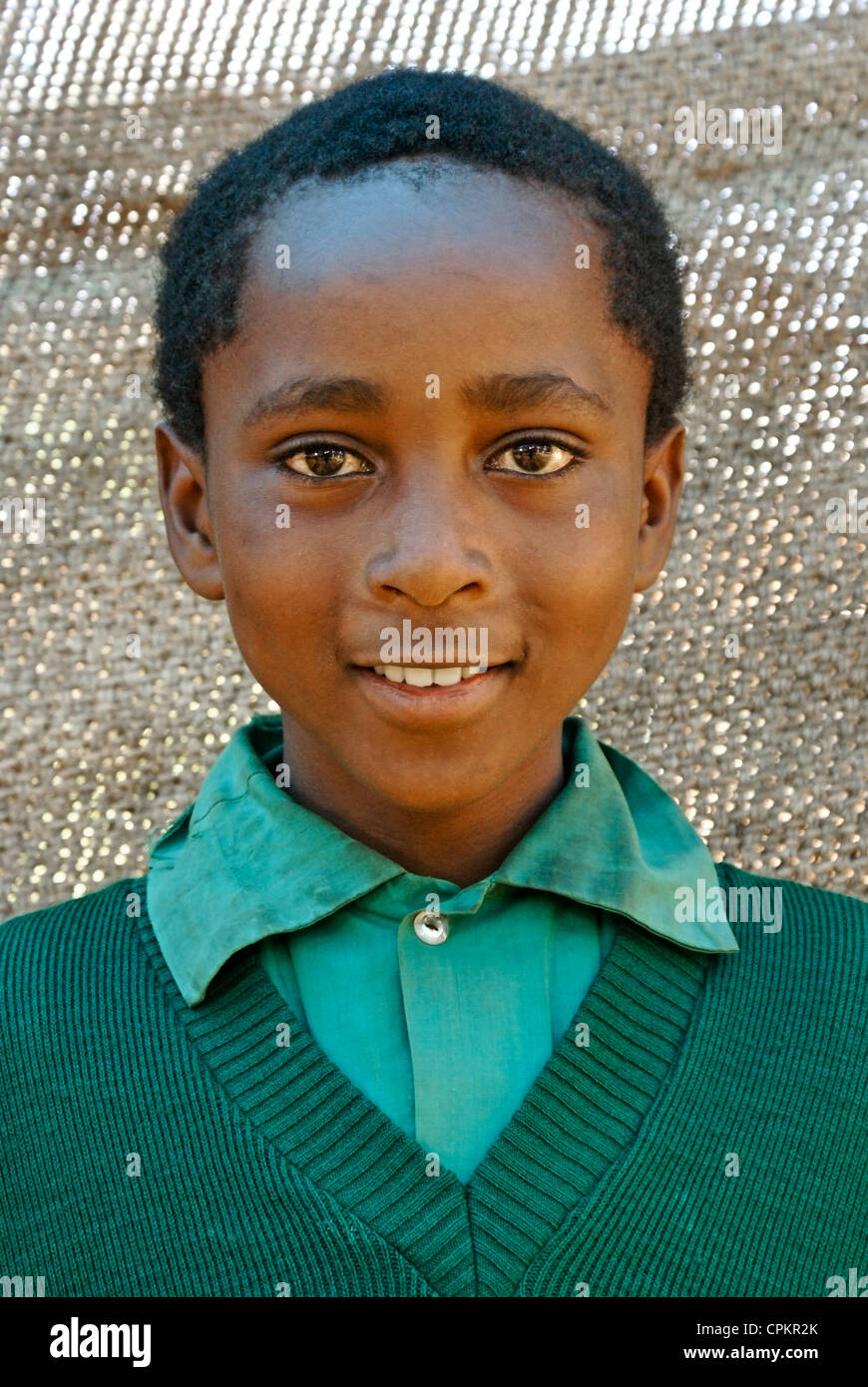 Portrait of young boy in Kenya Stock Photo - Alamy