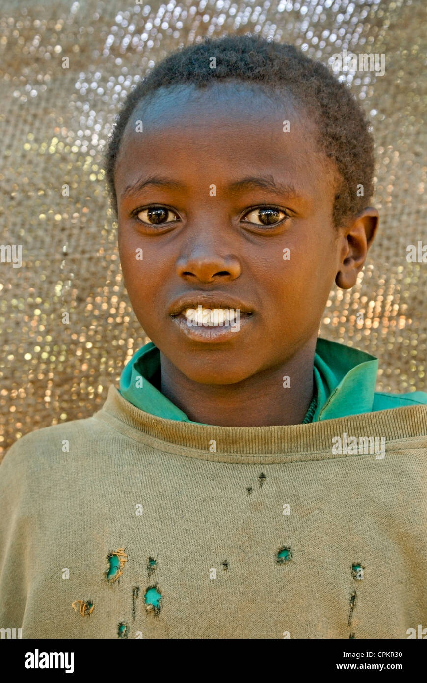 Portrait of young boy in Kenya Stock Photo - Alamy