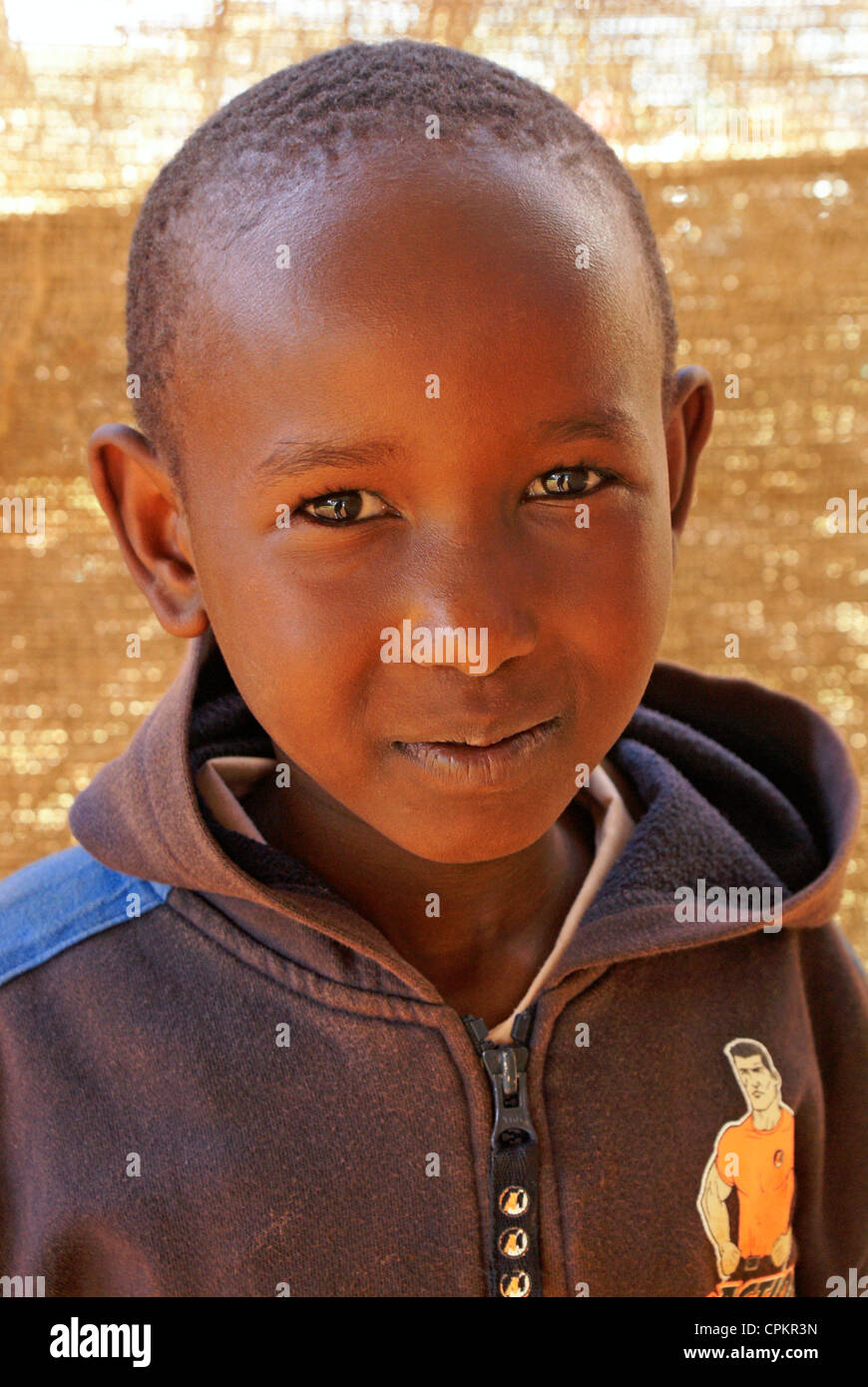 Portrait of young boy in Kenya Stock Photo - Alamy