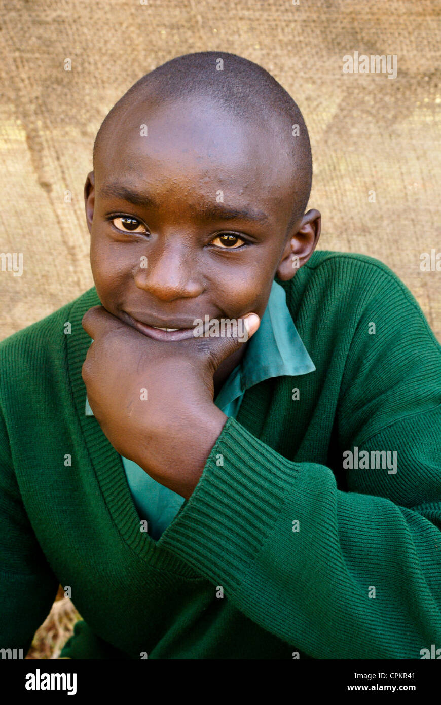 Portrait of teenage boy in Kenya Stock Photo - Alamy