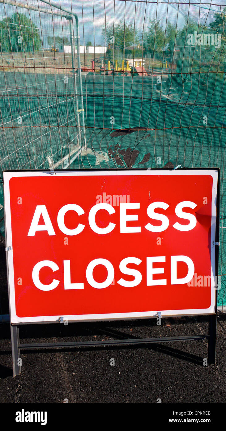 Works access sign in hi-res stock photography and images - Alamy