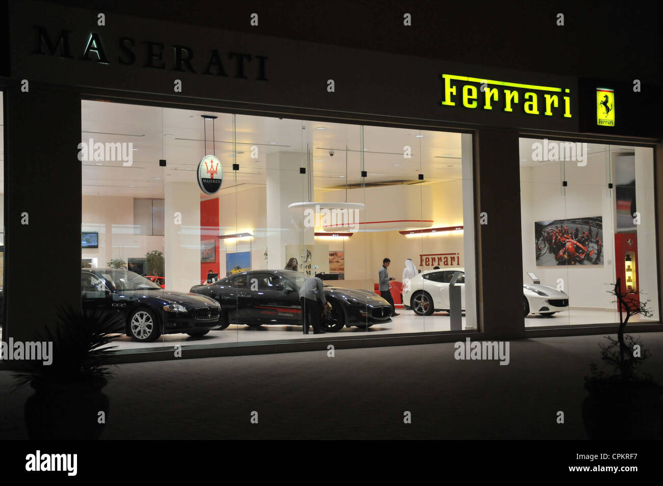 High end retailers like Ferrari have showrooms at the upscale mixed-use ...
