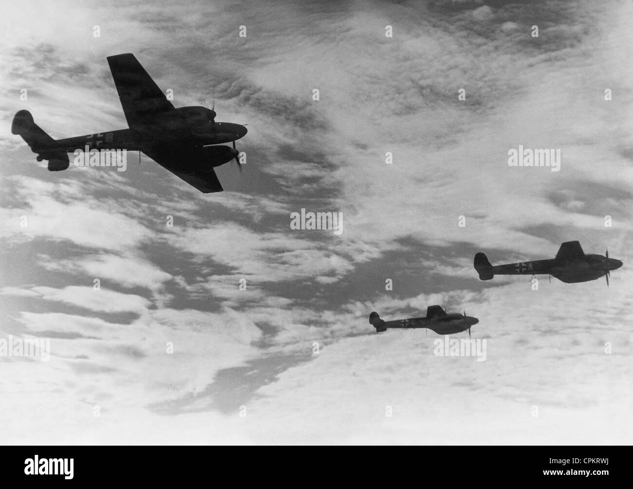 German 'destroyer' Messerschmitt Me 110 Stock Photo - Alamy