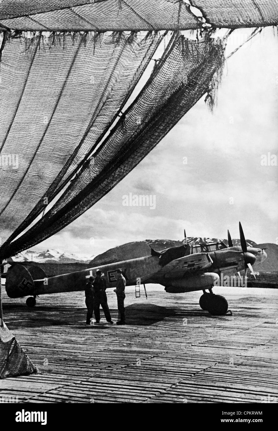 German 'destroyer' Messerschmitt Me 110 in Norway, 1941 Stock Photo - Alamy