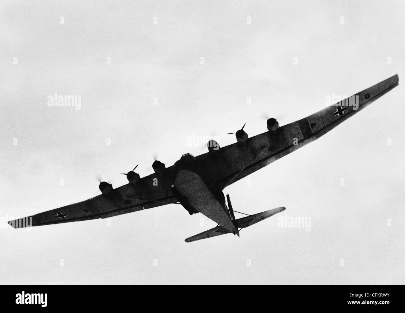 A large German Messerschmitt Me 323 "Giant" airfreighter Stock Photo ...