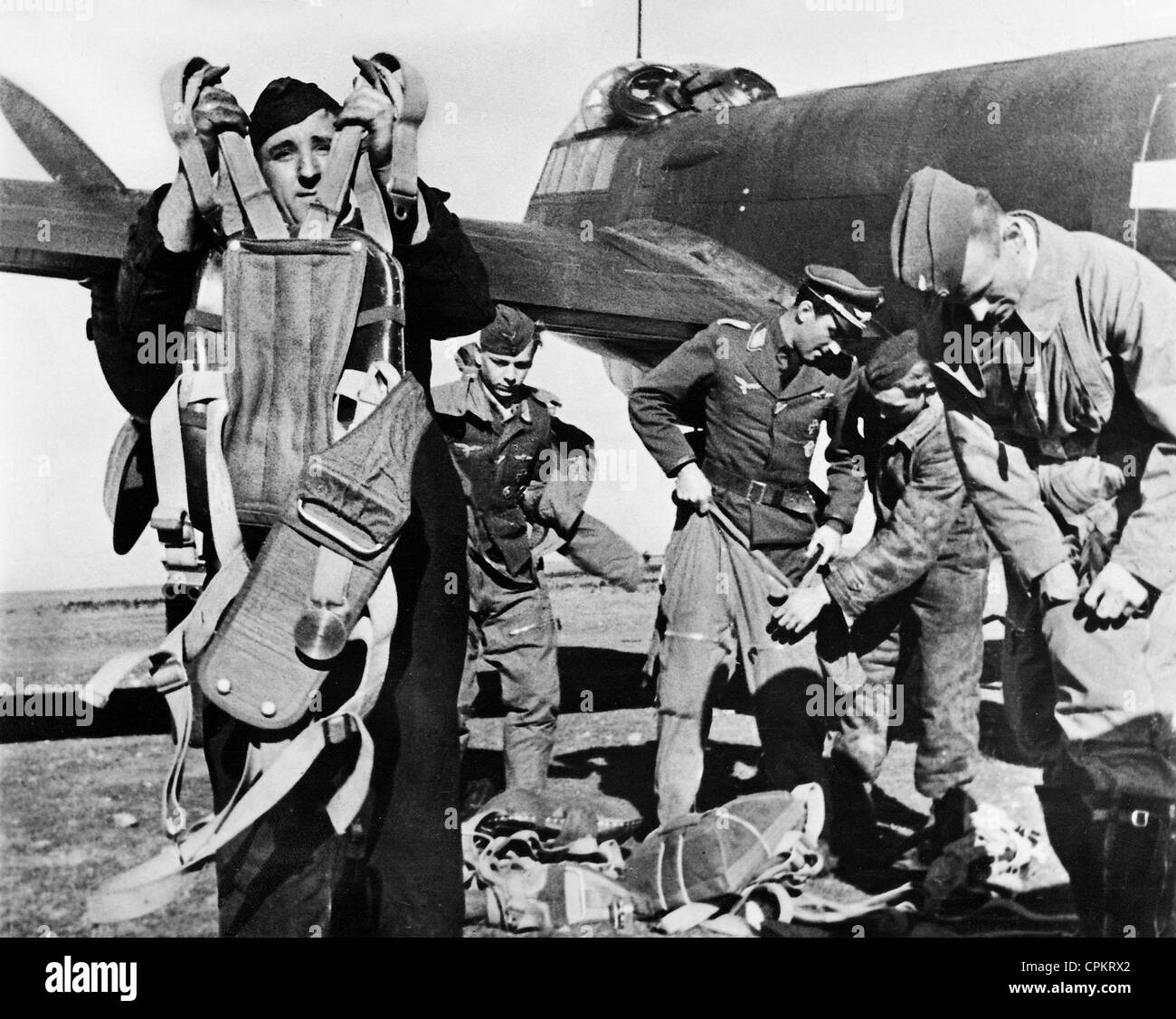 German Crew is Getting Ready for a Mission, 1941 Stock Photo - Alamy