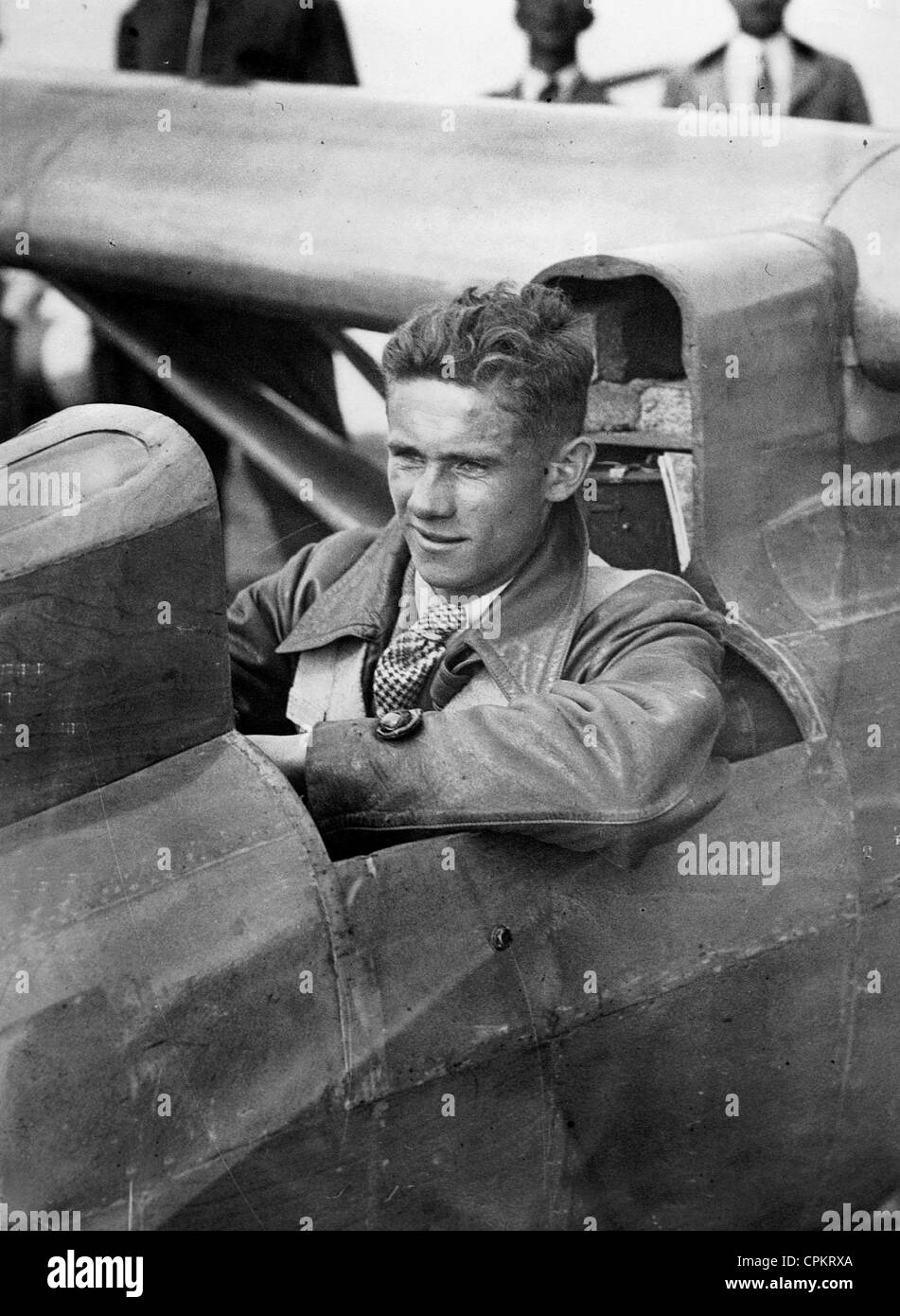 Glider pilot Heini Dittmar Stock Photo - Alamy