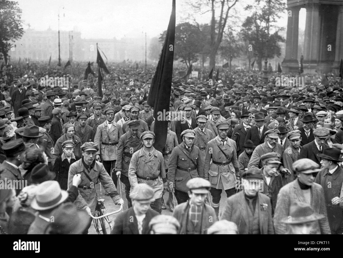 Parade of the Red Front Fighters' League Stock Photo - Alamy