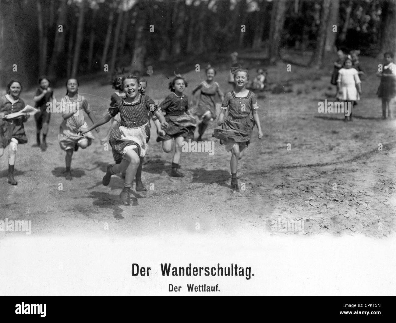 Children field trip Black and White Stock Photos & Images - Alamy