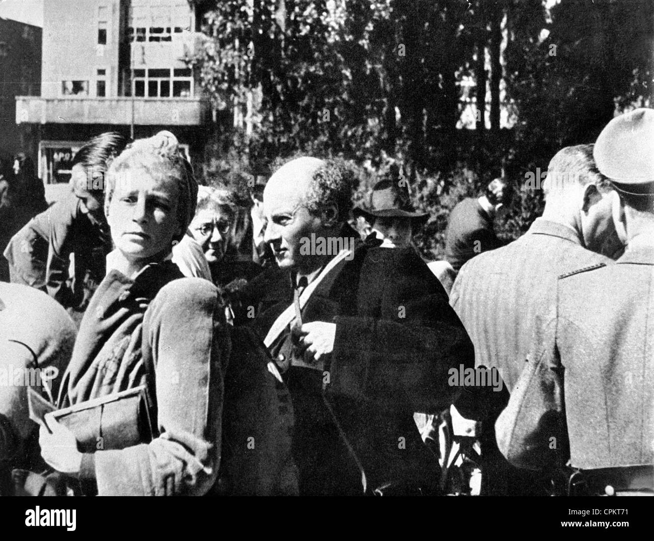 Collection of Jews for deportation, 1942 Stock Photo - Alamy
