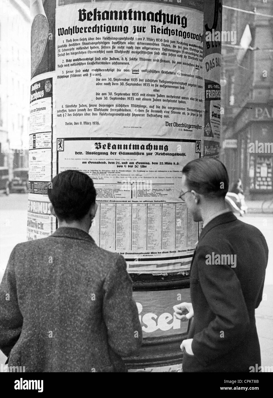 Election poster 1936 hi-res stock photography and images - Alamy