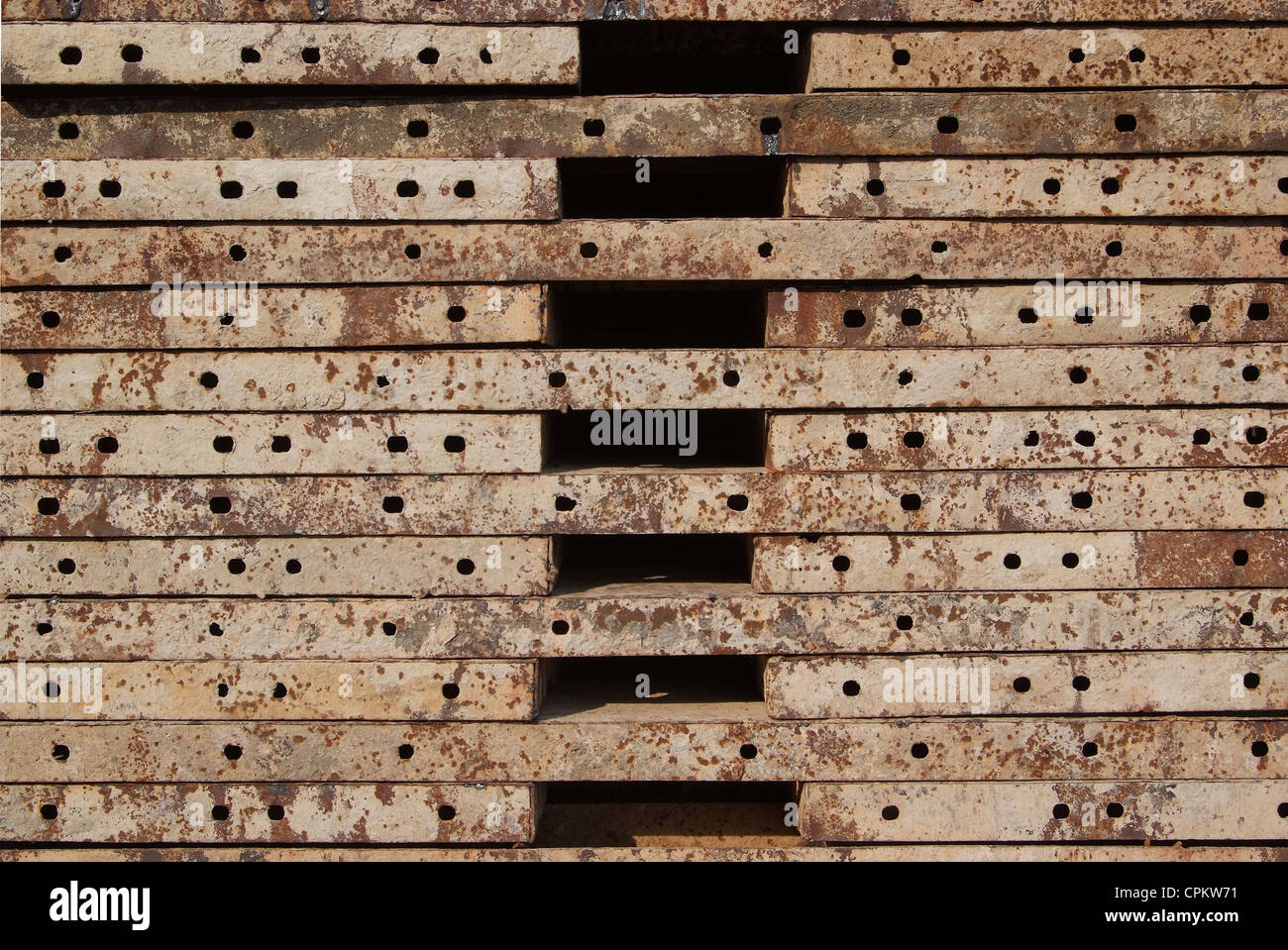 Texture of Steel for casting concrete blocks Stock Photo - Alamy