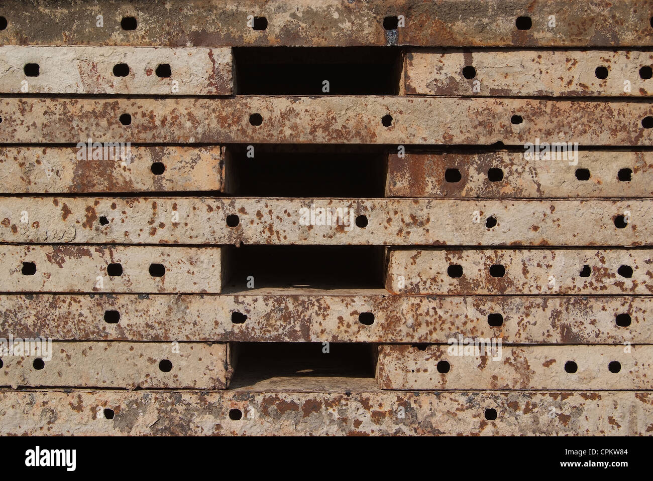 Texture of Steel for casting concrete blocks Stock Photo - Alamy