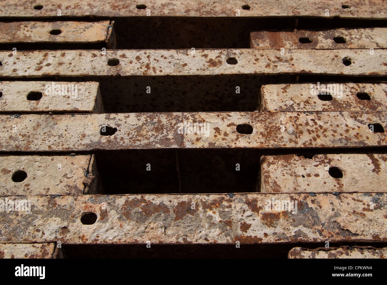 Texture of Steel for casting concrete blocks Stock Photo - Alamy